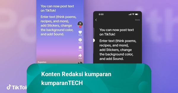 Cara Bikin Postingan Teks Mirip IG Story di TikTok Pakai Fitur Baru ...