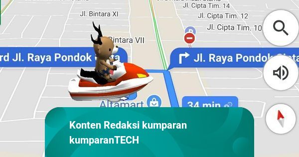 Maskot Asian Games Jadi Atlet Jetski di Google Maps | kumparan.com