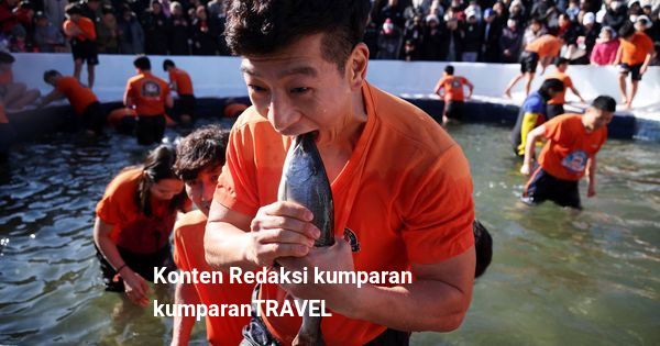 Foto: 100 Ribu Orang Menangkap Ikan di Es pada Festival Hwacheon Korsel ...