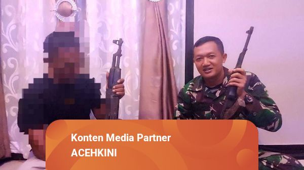 Eks Kombatan GAM di Aceh Barat Serahkan 2 Pucuk Senjata Api ke TNI ...