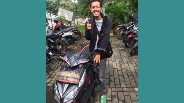 Lepas Rindu Sukirno dengan Motornya yang Terparkir 9 Bulan di Hotel ...