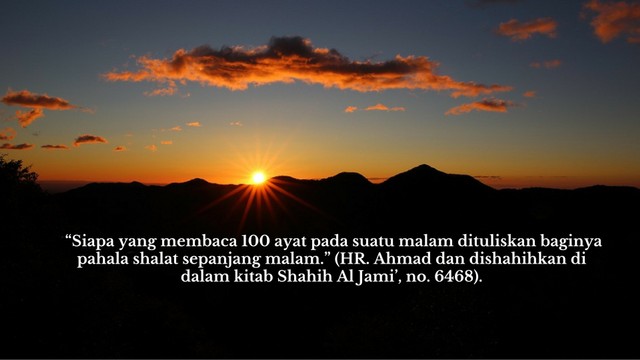 Seratus Ayat Satu Malam | kumparan.com