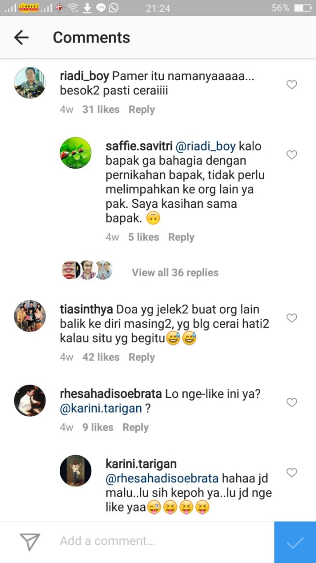5 Selebriti yang Membalas Komentar Pedas Netizen di Media Sosial ...