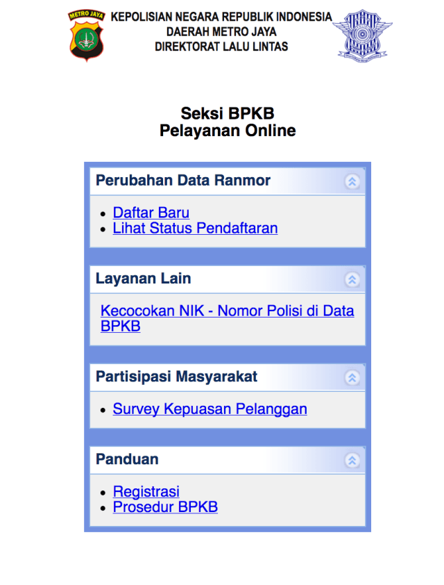 12 Fitur di Situs Layanan e-BPKB | kumparan.com