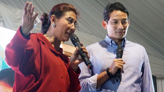 Keakraban Susi Pudjiastuti - Sandiaga Uno yang Kini Berbuah Semprotan ...