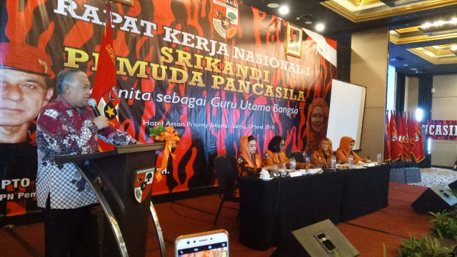 Din Syamsuddin Bicara Peran Wanita di Raker Srikandi Pemuda Pancasila ...