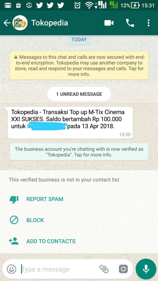 Tokopedia Mulai Pakai WhatsApp Business untuk Notifikasi Transaksi ...