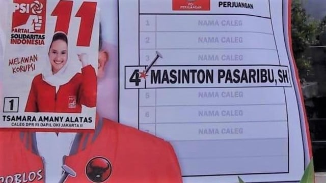 Panas di Dapil DKI II: Poster Masinton Diusik, Tsamara Sebut Adu Domba ...