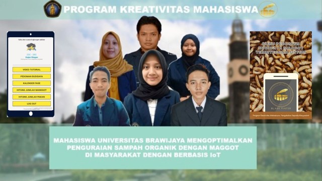 Mahasiswa UB Mensosialisasikan Maggot Sebagai Pengurai Sampah Organik ...