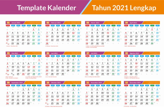 Kalender 2021 Punya Sederet Hari Libur dan Cuti Bersama Berikut Ini ...