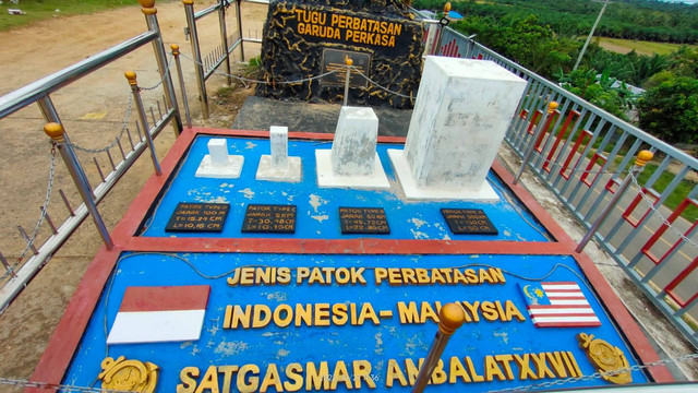 Ternyata Patok Perbatasan Indonesia-Malaysia Ada Beragam Jenisnya ...