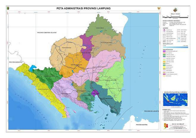 Mengenal Peta Lampung Lengkap beserta Nama Kabupatennya | kumparan.com