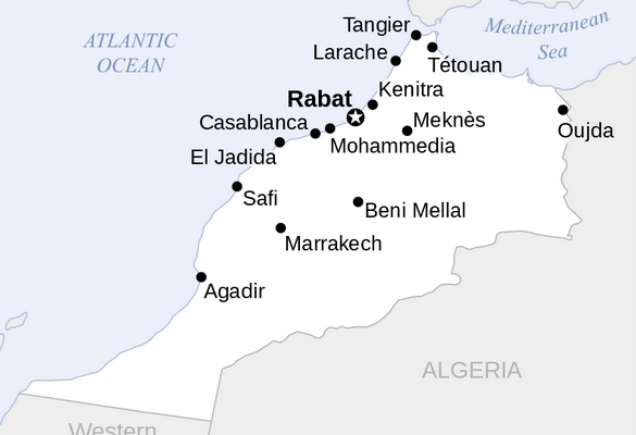 Peta Negara Maroko, Letak Geografis, dan Keunikannya | kumparan.com