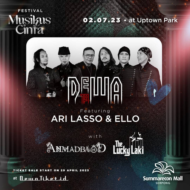 Dewa 19 hingga The Lucky Laki Akan Tampil di Festival Musikus Cinta ...