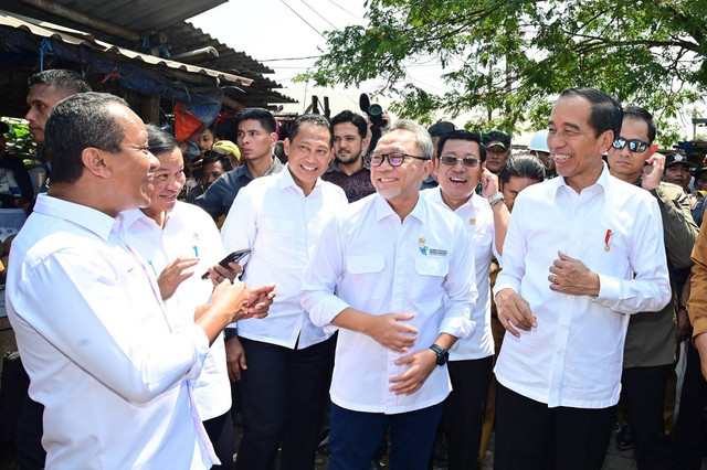 Mendag Zulhas Dampingi Presiden Cek Bapok di Cilegon: Harga Sangat Baik ...