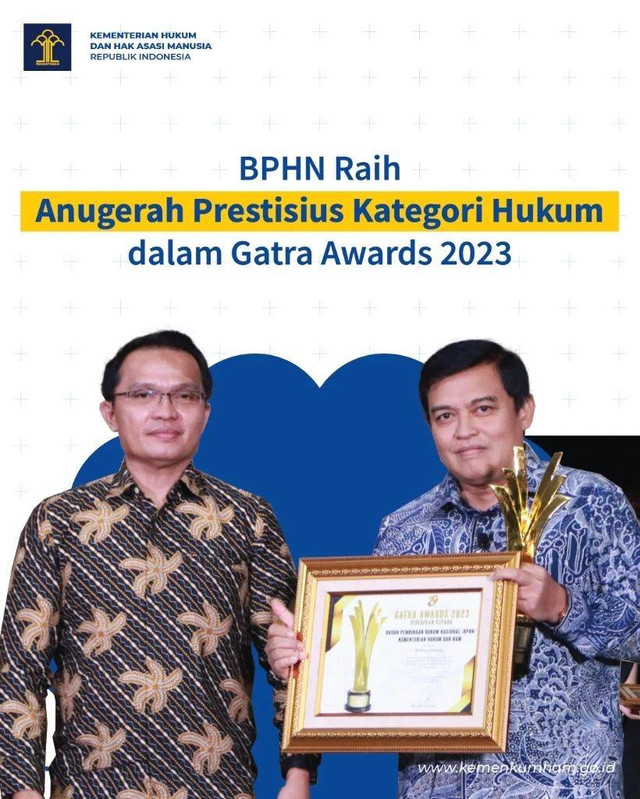 BPHN Raih Anugerah Prestisius Kategori Hukum dalam Gatra Awards 2023 ...
