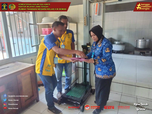 Pastikan Kuantitas Bama, Timbangan di Rutan Demak Mulai Ditera ...