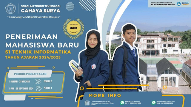 STT Cahaya Surya Buka Penerimaan Mahasiswa Baru Hingga Agustus 2024 ...