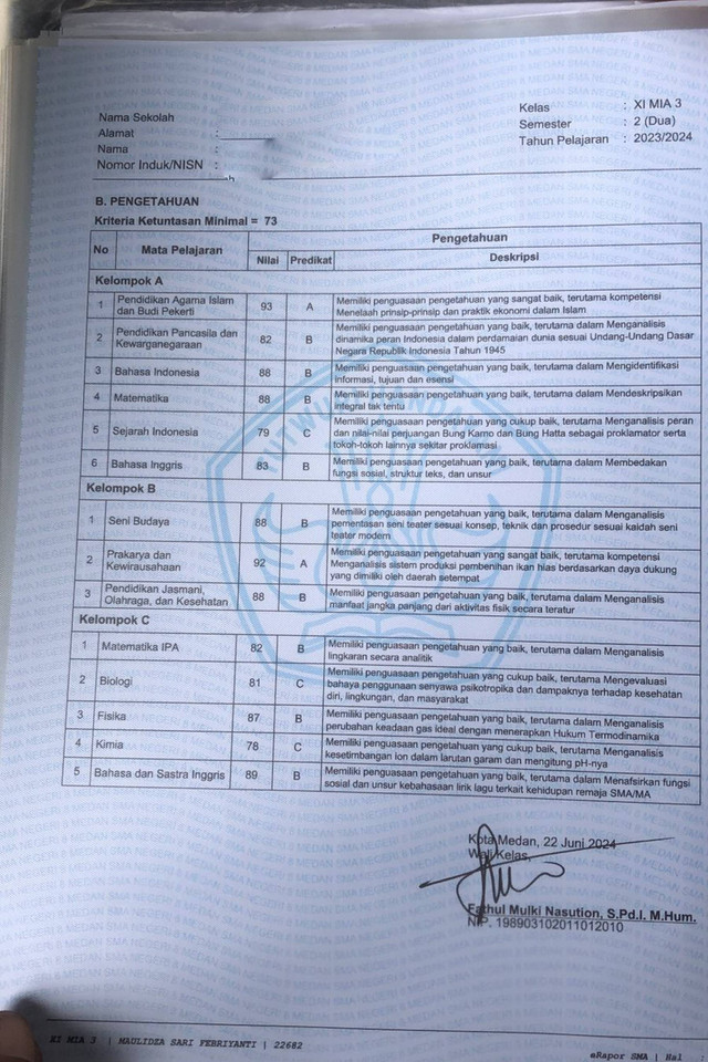 Liza Tak Naik Kelas karena Absen, SMAN 8 Medan Masih Pakai Kurikulum ...
