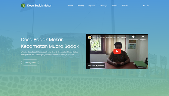Inovatif! KKN 15 Bina Desa Buat Website Pusat Informasi Desa Badak ...