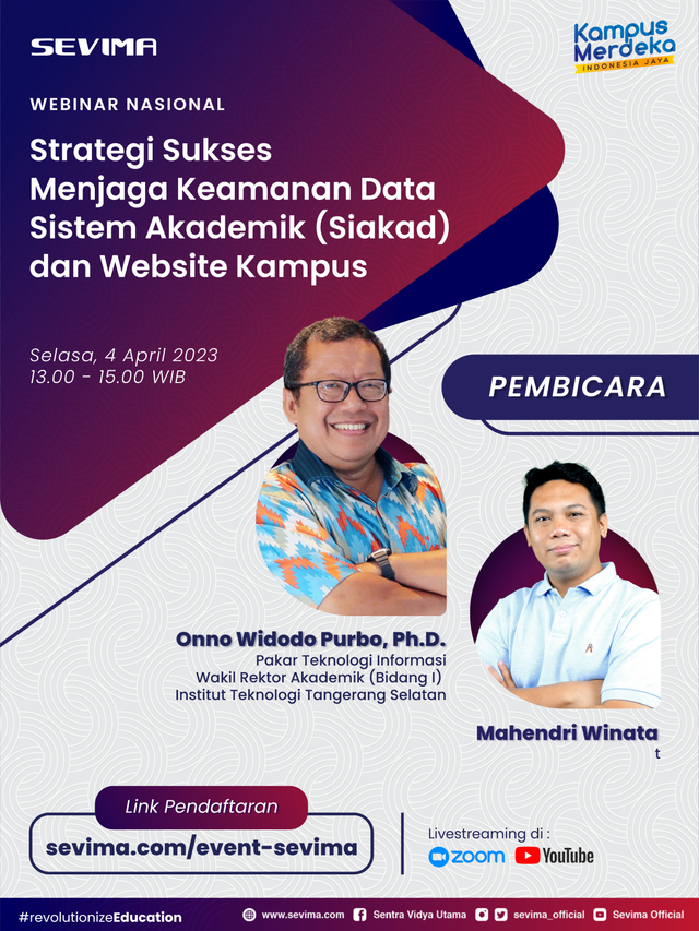 Onno W. Purbo, Ph.D. Jadi Narasumber dalam Webinar Nasional SEVIMA ...