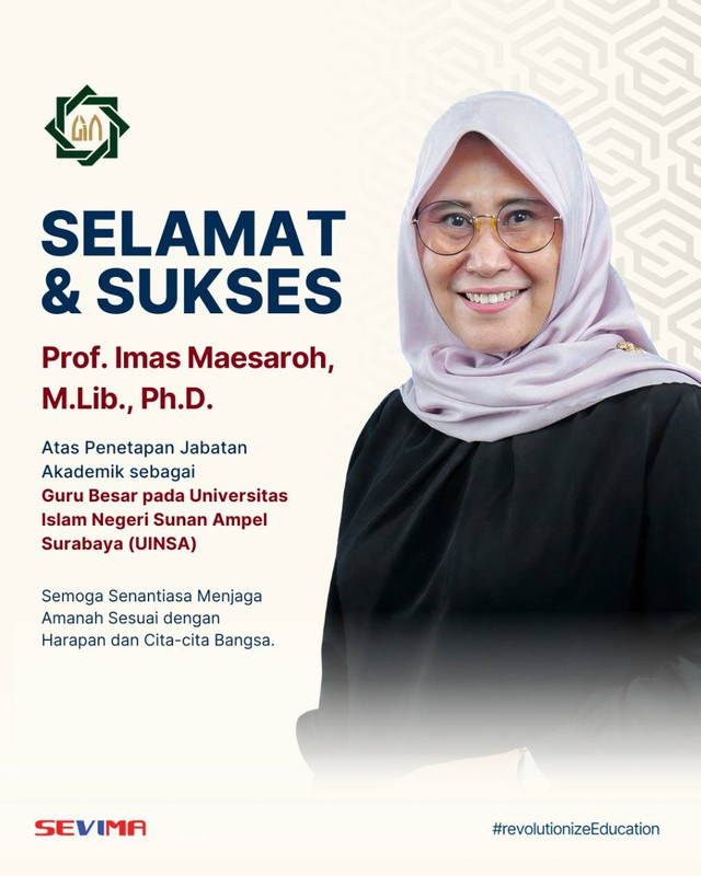 Prof Imas Maesaroh Ditetapkan Sebagai Guru Besar UIN Sunan Ampel Surabaya | kumparan.com