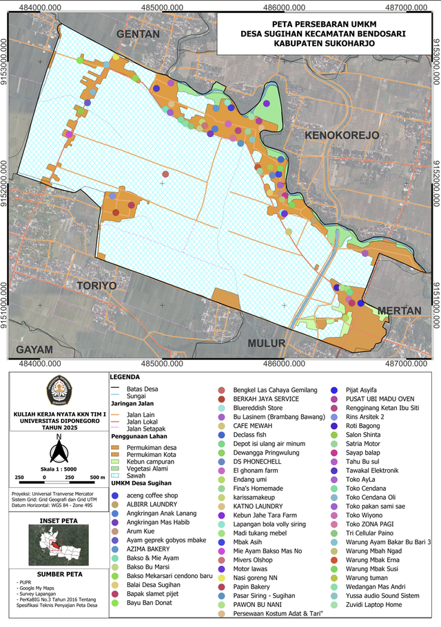 Mahasiswa KKN Undip Buat Peta Persebaran UMKM di Desa Sugihan | kumparan.com