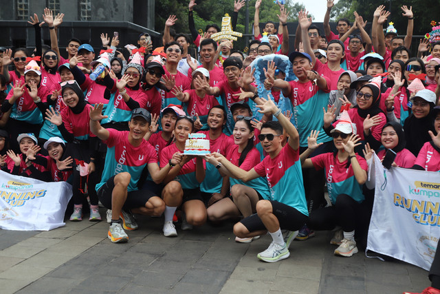 Foto Keseruan Fun Run teman kumparan Running Club Edisi HUT ke-9 ...