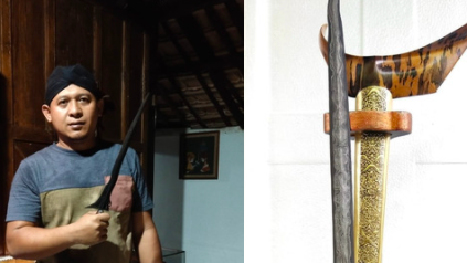 sunan kalijaga pegang keris