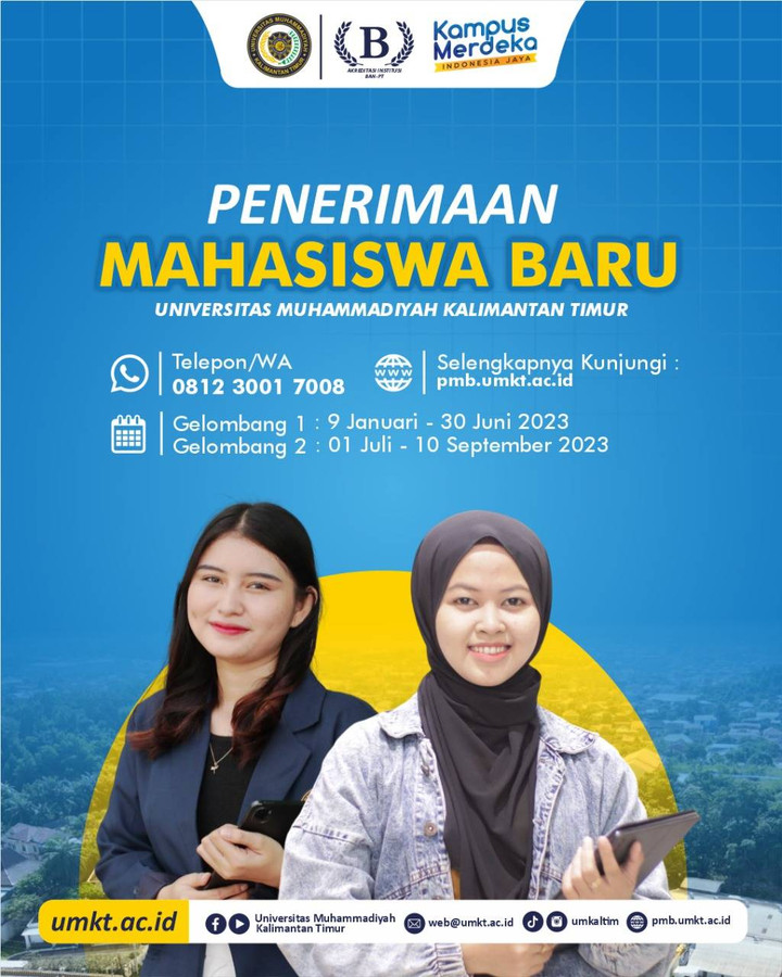 Pendaftaran Mahasiswa Baru UMKT 2023 Dibuka: Ada Jalur INFLUENCER dan ...