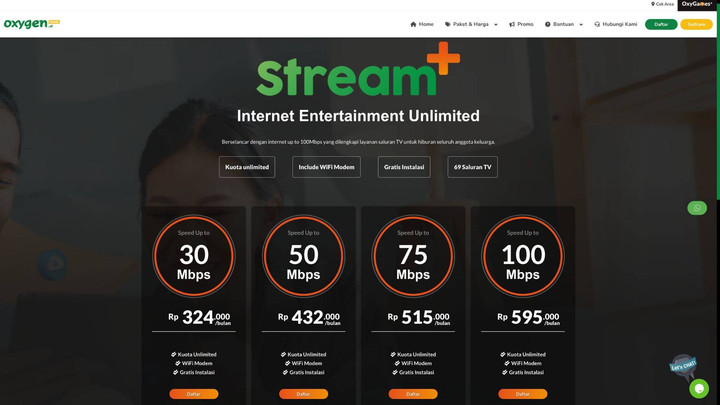 Daftar Harga Paket WiFi Oxygen Terbaru dan Terlengkap 2024 | kumparan.com