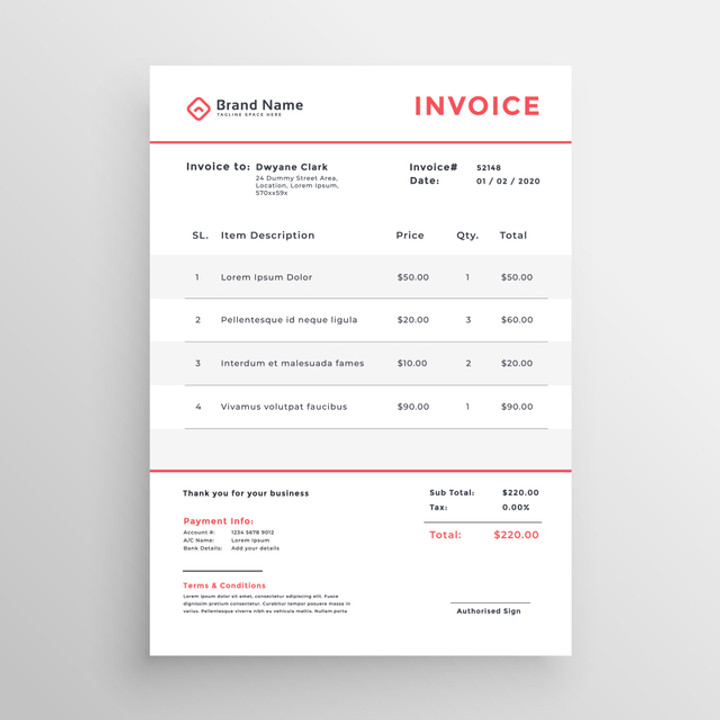 Contoh Invoice Sederhana dengan Bahasa Inggris | kumparan.com