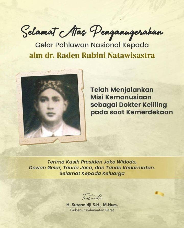 Mengenal Sosok dr. Rubini, Dokter dari Kalbar yang Jadi Pahlawan ...