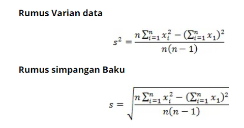 Rumus Varians - Cara Menghitung Simpangan Baku Standar Deviasi ...