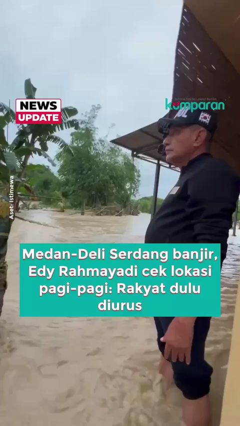 Medan Banjir, Edy Rahmayadi Cek Lokasi Sebelum Nyoblos
