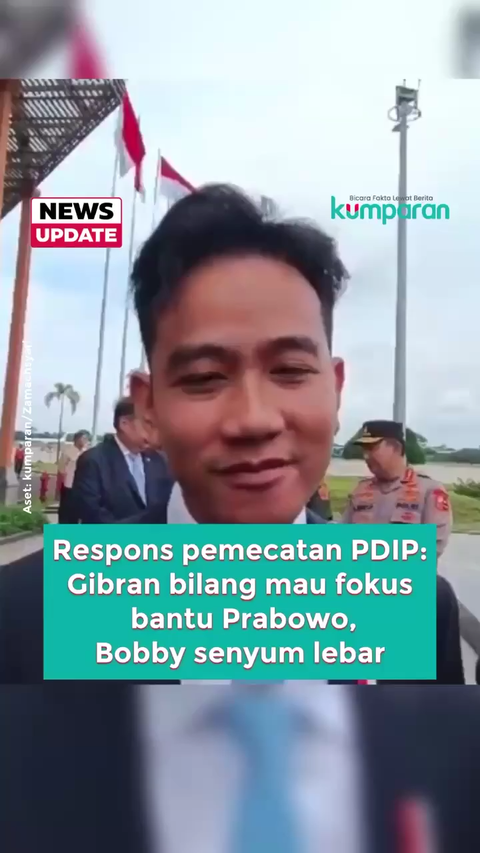 Respons Gibran dan Bobby soal Dipecat PDIP