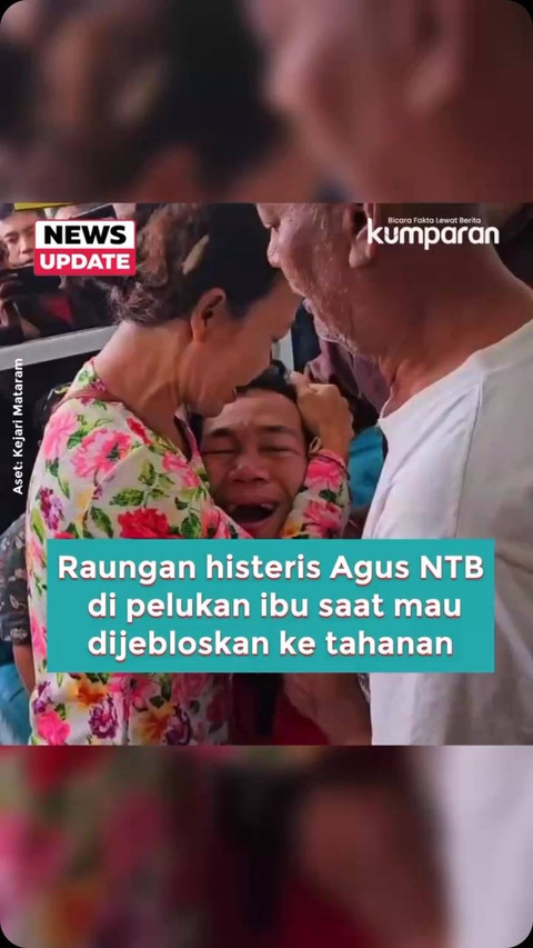 Ditahan, Agus Buntung Nangis Histeris