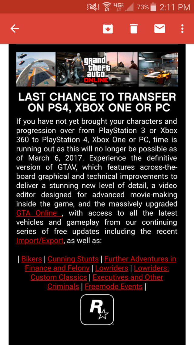 Segera Transfer Karakter GTA Online Kalian dari Prev-Gen ke Current Gen ...