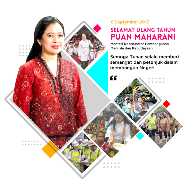 Puan Maharani Lahir untuk Mengabdi; Selamat Ulang Tahun | kumparan.com Puan Maharani Lahir untuk Mengabdi; Selamat Ulang Tahun | kumparan.com