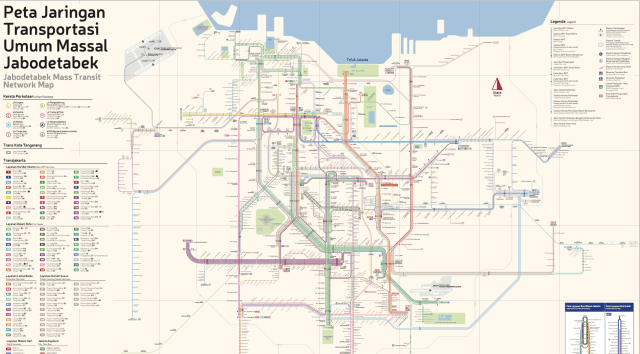 Peta Jaringan Transportasi Umum Massal Jabodetabek Dirilis FDTJ | kumparan.com