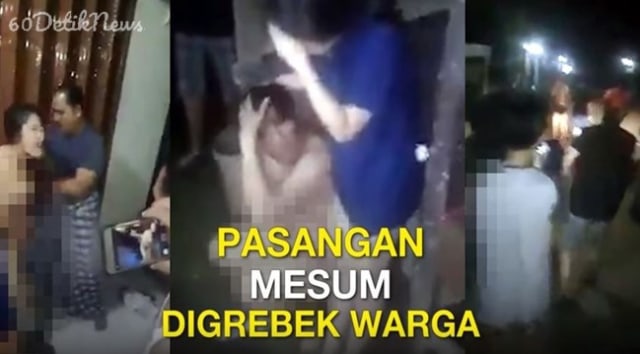 Pasangan Mesum Digerebek Warga, Diarak Dan Dipaksa Lepas Pakaian ...