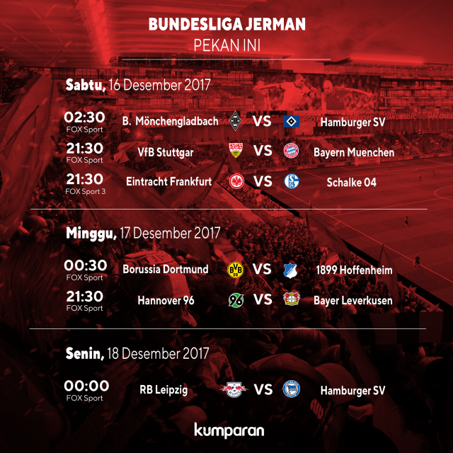 Jadwal Siaran Langsung Bundesliga Pekan Ini: Bayern Bisa Makin Dominan ...