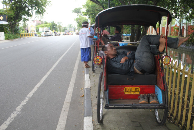 Foto: Becak di Banjarmasin | kumparan.com