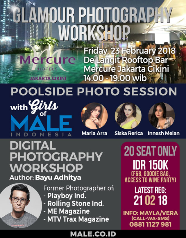 Male Indonesia Gelar Event Glamour Photography Workshop | kumparan.com