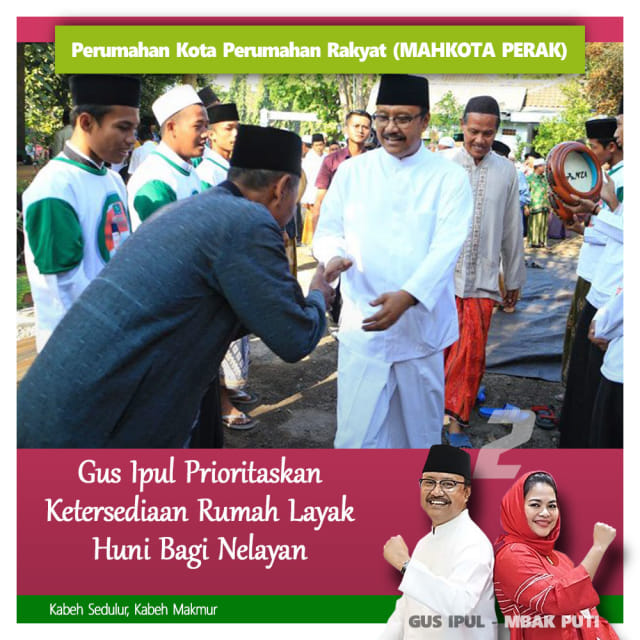 Gus Ipul-Puti Prioritaskan Nelayan, Petani dan Buruh Dalam Mendapatkan ...