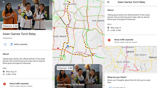 Google Maps Tandai Rute Torch Relay Asian Games di Jakarta | kumparan.com