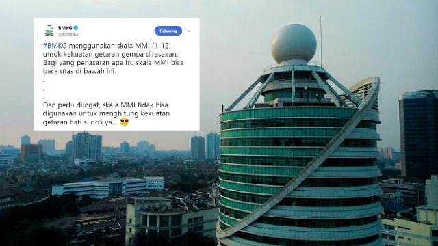 Alasan BMKG Menulis Kicauan Lucu di Twitter | kumparan.com Alasan BMKG Menulis Kicauan Lucu di Twitter | kumparan.com
