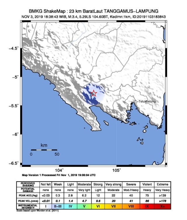 Gempa Tektonik Guncang Tanggamus Lampung, Tidak Berpotensi Tsunami ... Gempa Tektonik Guncang Tanggamus Lampung, Tidak Berpotensi Tsunami ...