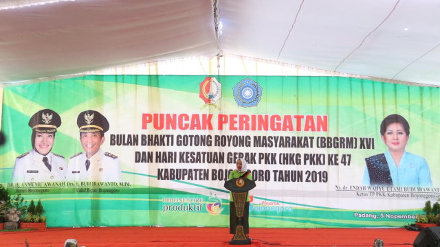 Bupati Bojonegoro Buka Acara Puncak Peringatan BBGRM dan HKG PKK 2019 ...