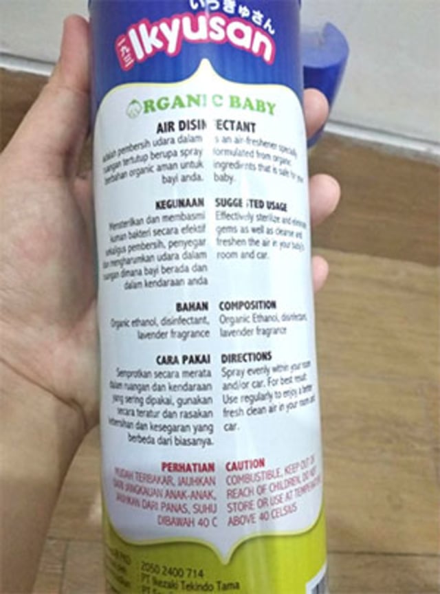 Review Ikyusan Organic Baby Air Disinfectant | kumparan.com